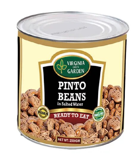Virginia Green Garden Pinto Beans Ready To Eat (6*2500gms) - .a - eshopify