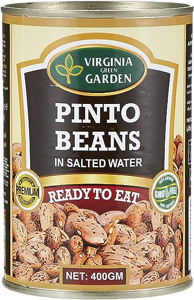 Virginia Green Garden Pinto Beans Ready To Eat (24*400gms) - .a - eshopify